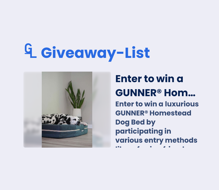 Enter to win a GUNNER® Homestead Dog Bed - ViralSweep Giveaway