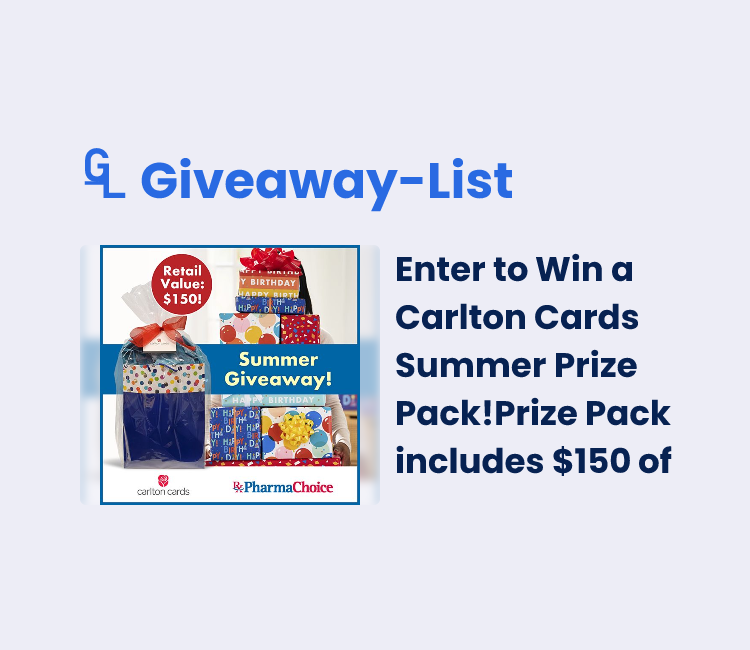 Enter to Win a Carlton Cards Summer Prize Pack!Prize Pack includes $150 ...